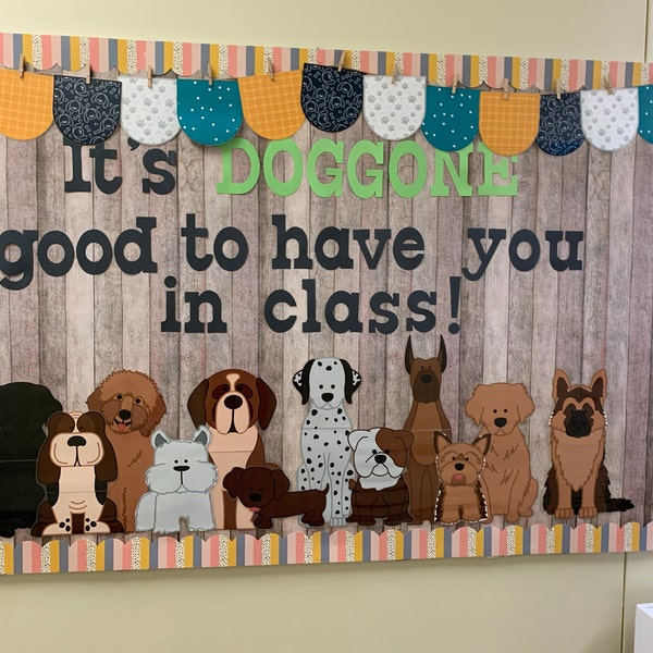 Puppy Love- Puppy Bulletin Board Kit - Etsy