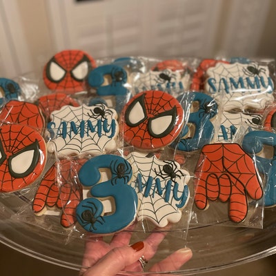 Spider-man Cookies, Spidey Cookies, Spider Cookies, Spidey Birthday ...