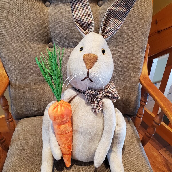 Primitive Big Boy Bunny PATTERN - Etsy