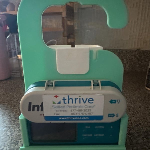 Infinity Feeding Pump Caddy – No Screw – Portable G-tube Pump Stand ...