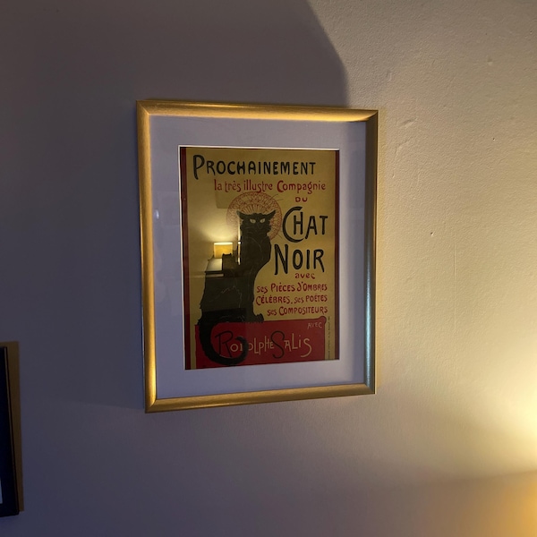 Vintage Le Chat Noir France Cat Bar Wall Art Travel Railway Poster A4 ...