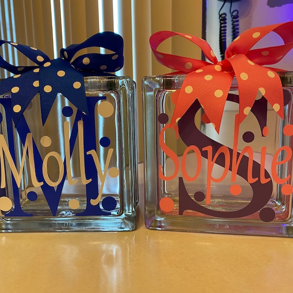 Sisters Connected by Heart Glass Block Light/sisters Gift/ Sisters ...