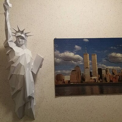 Statue of Liberty Papercraft Sculpture, Printable 3D Puzzle, Papercraft ...