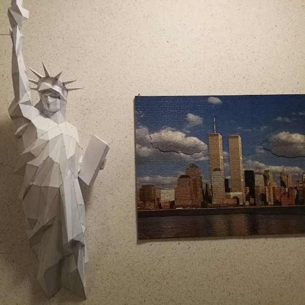 Statue of Liberty Papercraft Sculpture, Printable 3D Puzzle, Papercraft ...