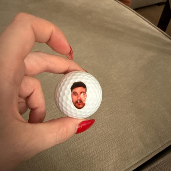 Golf Ball With Face on It, Your Face on Golf Ball, Custom Image Golf ...