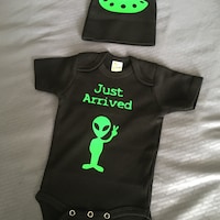 Alien ONESIE® / Roswell Alien Infant Creeper/ TWO Piece Outfit ...