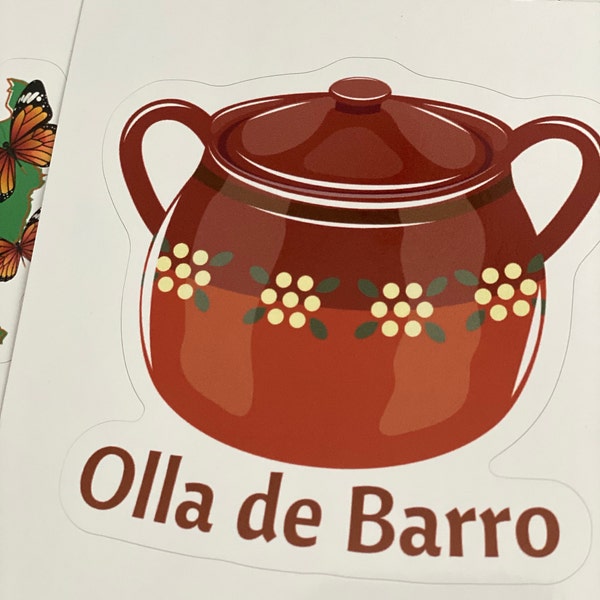 Olla De Barro Kiss-cut Stickers 4 X 4 - Etsy