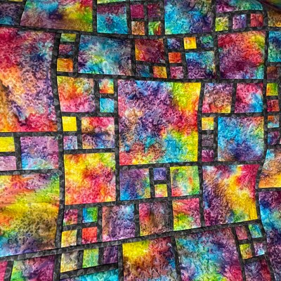 Stained Glass/denim Quilt Pattern - Etsy