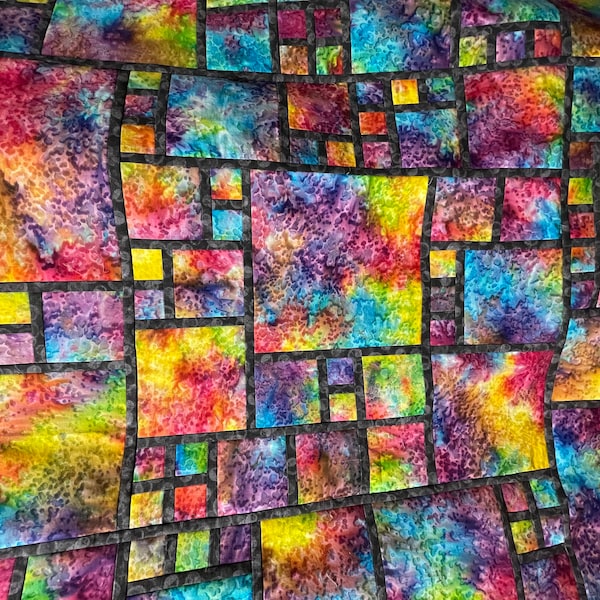 Stained Glass/denim Quilt Pattern - Etsy