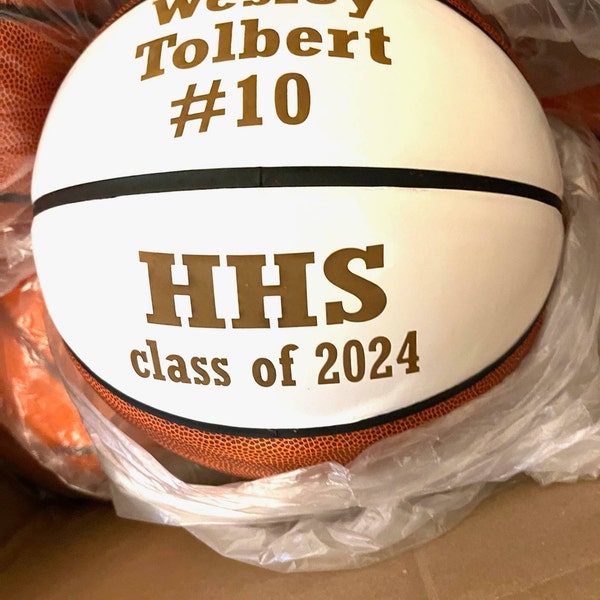 Personalized Basketball, Ring Bearer Gift, Engraved Basketball, Full ...
