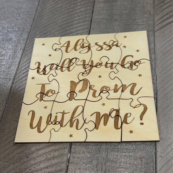 Prom Proposal Puzzle Reveal Sign Announcement Prom Invitation Will You ...