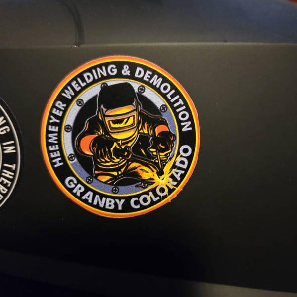 Heemeyer Welding and Demolition Sticker, Blue Collar Stickers, Welder ...