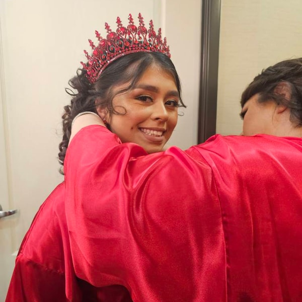 Includes FREE Front Personalization, Mis Quince Satin Robes, Sold ...