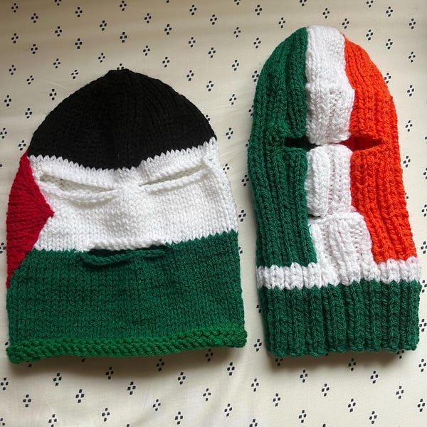 DJ Provaí Balaclava: Tri-color Knit Face Mask - Etsy