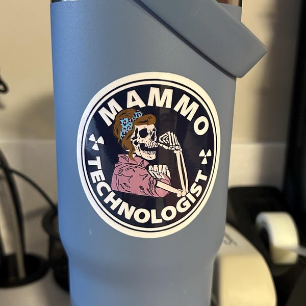 Radiation Symbol Mandala Glossy Sticker, Rad Tech, Radiologic ...