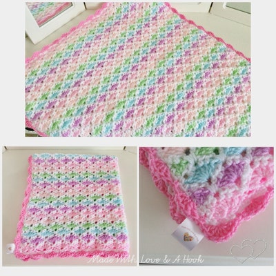 Mermaid Blanket Crochet Pattern Baby Girl/boy Rainbow - Etsy