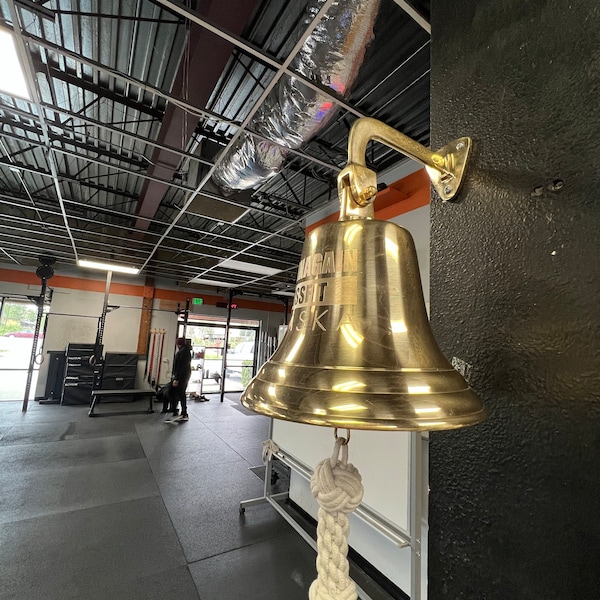 8 Inch Polished Brass Engravable Ship/wall Bell - 8 Pounds - Etsy