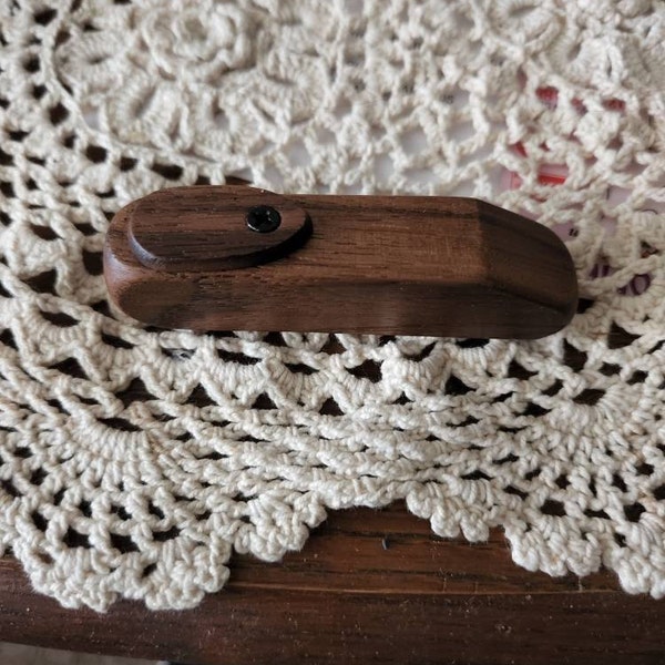 Premium Wedge Tip Pocket Pipe Hardwood Block Wooden Smoking Pipe With ...