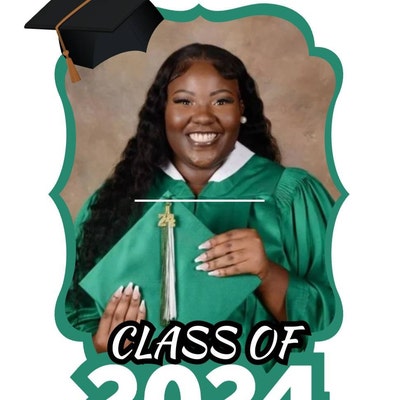 Graduation Hat Topper Design Editable in Canva, 2024 Graduation Stole ...