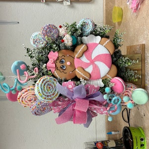 Gingerbread Wreath Attachment, Christmas Wreath Attachment, Wreath ...