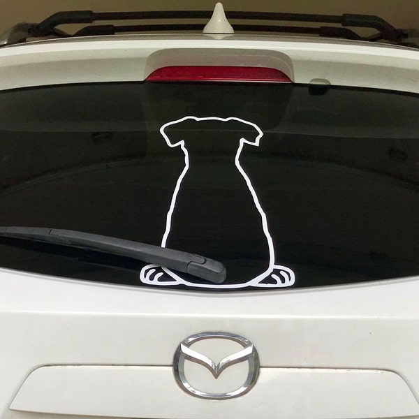 Puppy Dog Windshield Wiper - Di Cut Decal - Home/laptop/computer/truck ...