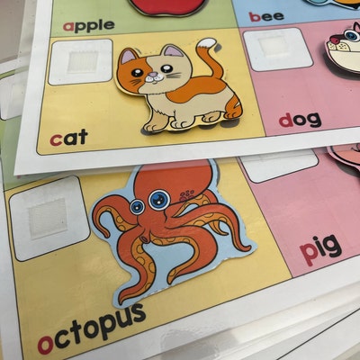 ABC Printable Silent Book, Kids Learning, Homeschool Activity - Etsy
