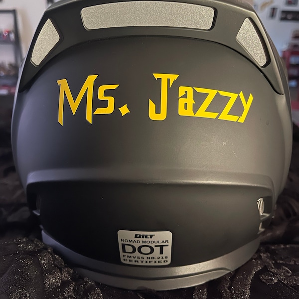 Personalized Bike Helmet Decals - Decals for Helmet - MTB Helmet Decals ...