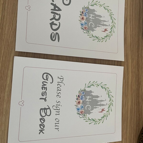 Disney Minnie/mickey Mouse Floral A6 Table Number Cards - Etsy