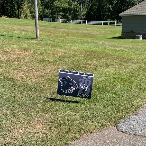 Customizable High School Senior Yard Sign | Class of 2026 Graduation ...