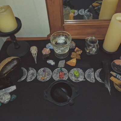 Phases of the Moon Altar Cloth - Etsy