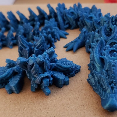 18 Phoenix Fire Pyro Dragon Articulating Flexi by Cinderwing, Fidget ...