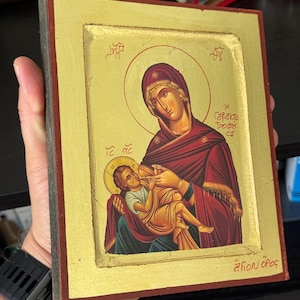 Synaxis of the Bodiless Powers Handmade Icon Golden Leaves Plated - Etsy