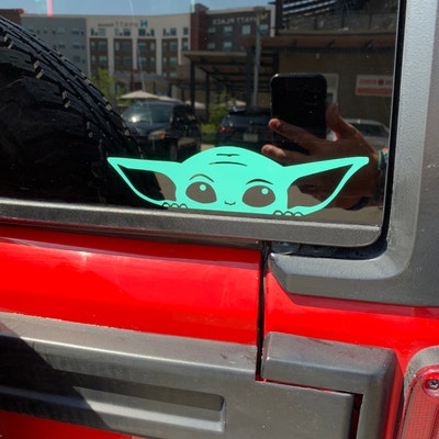 Grogu Vinyl Decal - Etsy