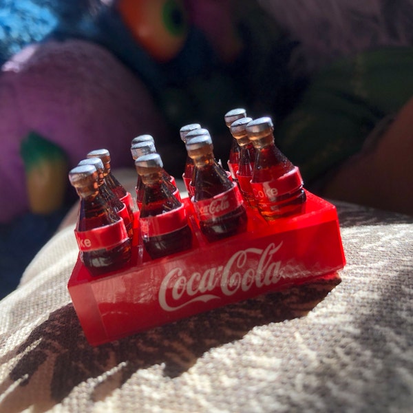 Mini Coke Bottles, Coca-cola Bottles, 12 Bottles Miniature, PVC Made ...