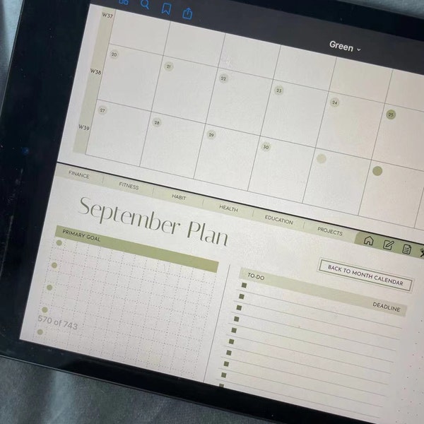 2023 2024 Digital Goodnotes Planner, Notability Planner, iPad Planner ...