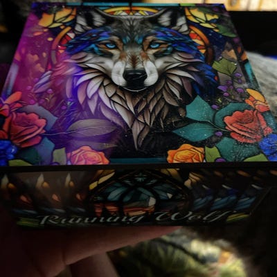 Gothic Raven Laser-cut Stash Box Old World Styled Design 4x4x2 ...