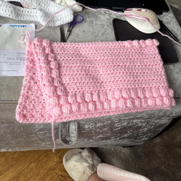 CAT BOBBLE BLANKET Crochet Pattern, Baby Blanket Crochet Pattern, Easy ...