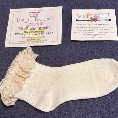 RUFFLES Crochet Lace Ankle Socks White Trendy Cute Lace - Etsy