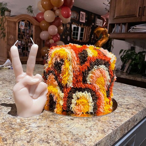 Peace Sign Candle / Hand Gesture / Peace Candle / Peace and Love / Gift ...