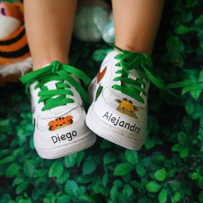 Custom Safari Jungle Shoes Custom Design Sizes 1c-5y - Etsy