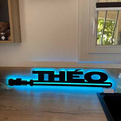 Green Heroe Wall Decor Led Sign Glow in the Dark Wall Art Kids Room ...