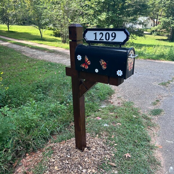 Mailbox Magnet Partial Cover Ladybug Address Numbers With Set of 2 ...