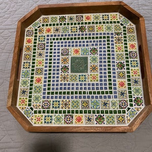 190 Mosaic Tiles: Handmade Ceramic Small Craft Tiles. Assorted Shapes ...