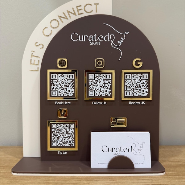 Multi QR Code Business Sign Social Media Sign Payment Sign Scan to Pay ...