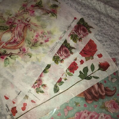 Paper Designs Rice Paper Fairies Fairy Rice Paper - Etsy