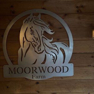 Monogram, Horse, Equestrian, Barn Sign, Metal, Personalized, Wedding ...