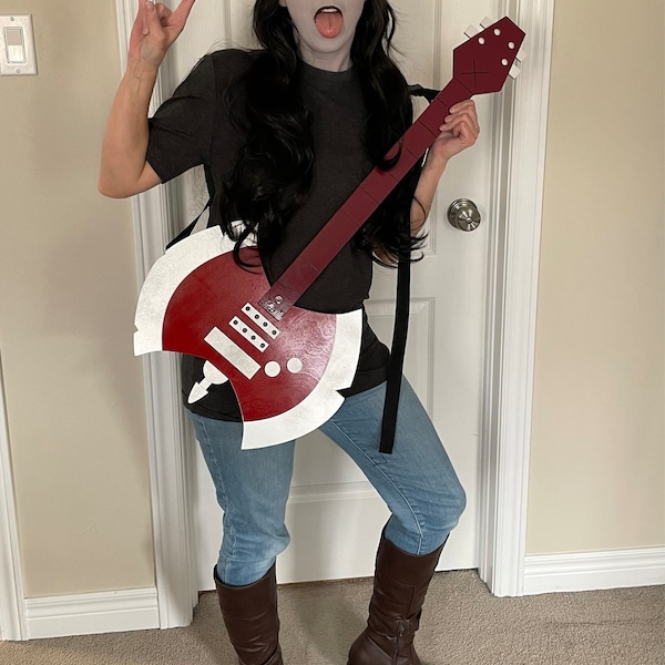 34" Adult Marceline's Axe Guitar From Adventure Time Cosplay Replica ...