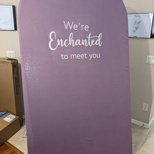 We’re Enchanted to Meet You Decal Iron on or Sticker - Party Custom ...