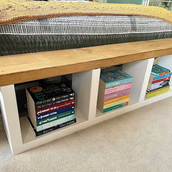 Solid Wooden Bench Seat Storage Unit Table - Etsy UK