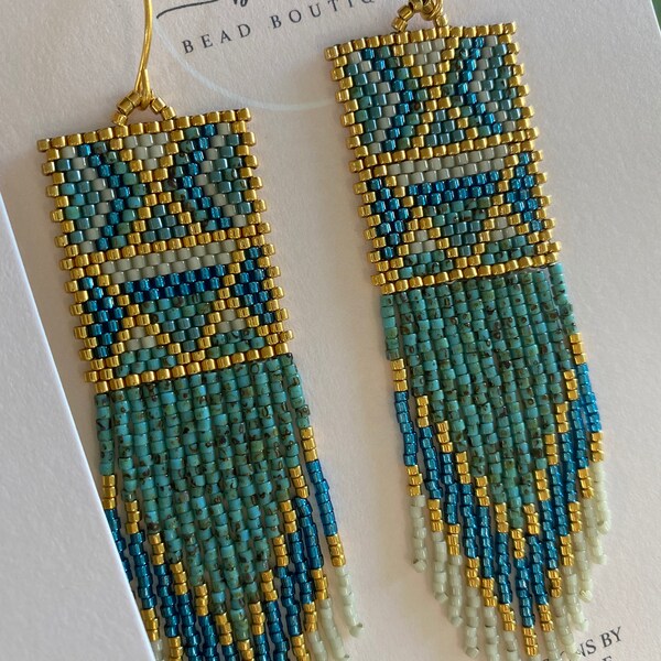 Mini Seed Bead Dangle Earrings - Etsy